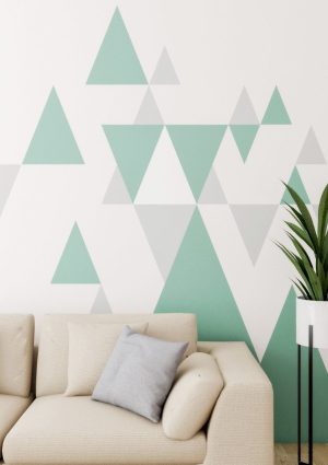 8 Geometric Wall Paint Design Ideas with Steps on How to DIY