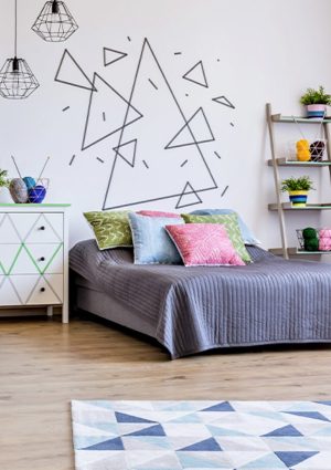 8 Geometric Wall Paint Design Ideas with Steps on How to DIY